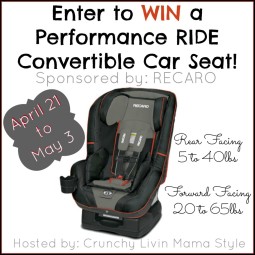 RECARO Performance Ride Car Seat Giveaway – Miss Frugal Mommy